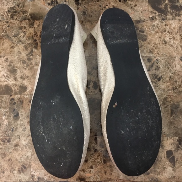 ruby & bloom | Shoes | Ruby Bloom Sparkly Gold Ballet Flats | Poshmark